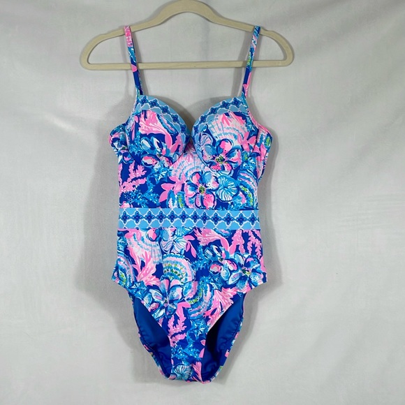 Lilly Pulitzer | Swim | Lilly Pulitzer Palma One Piece Swimsuit Blue ...